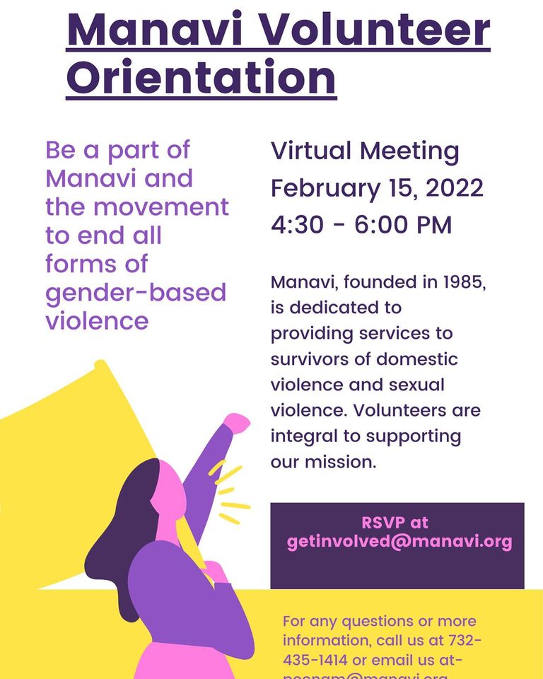 Manavi Volunteer Orientation — Manavi