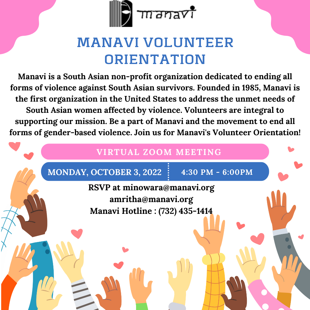 Volunteer Orientation — Manavi