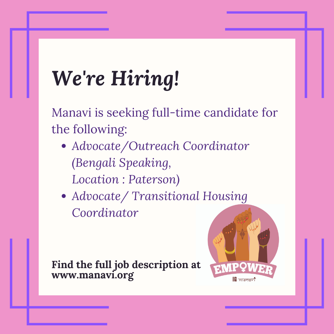 We Are Hiring! — Manavi